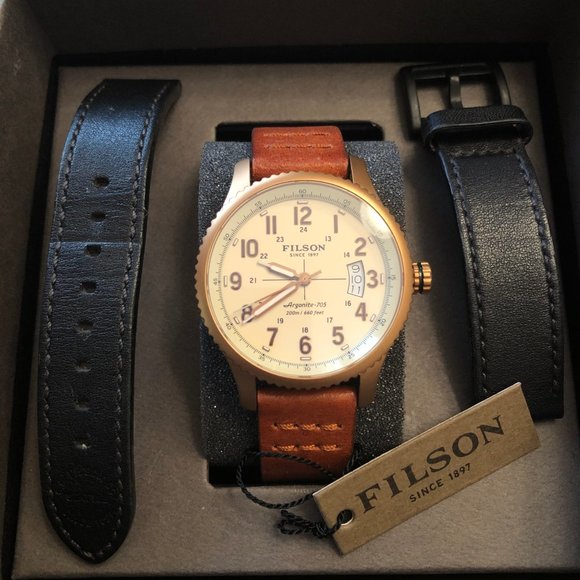 Filson | Accessories | Filson X Shinola Mackinaw Brown And Black Straps ...